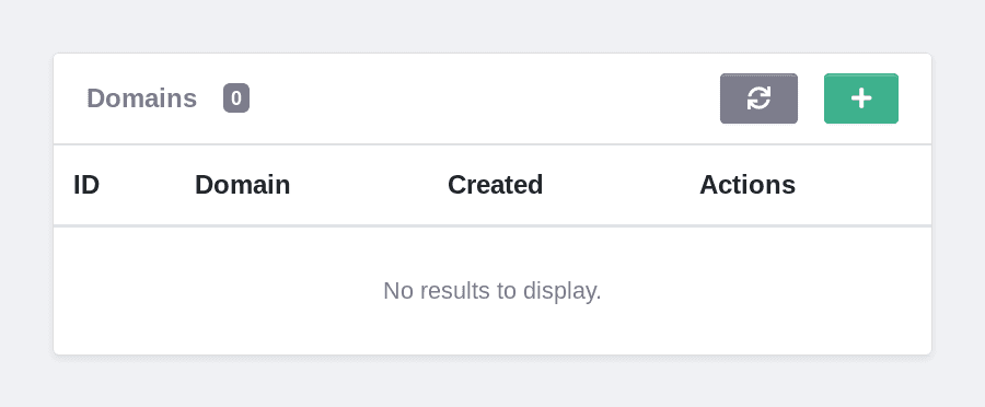 Custom domain email API