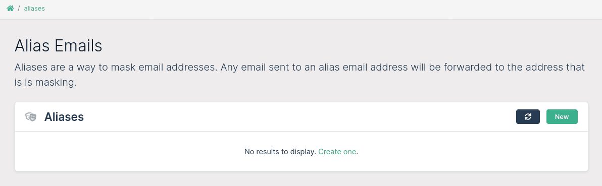 Email aliases proxy services