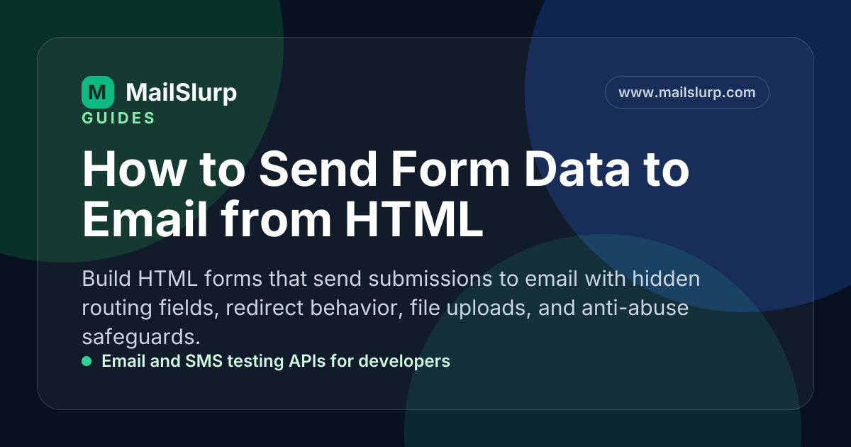 How to Send Form Data to Email from HTML